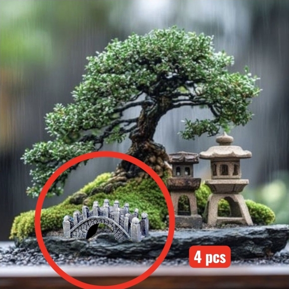 Art | 4 Pcs Miniature Stone Bridge Set | Poshmark